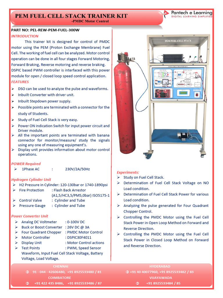 Pem Fuel Cell Trainer Kit | PDF | Manufactured Goods | Electronics