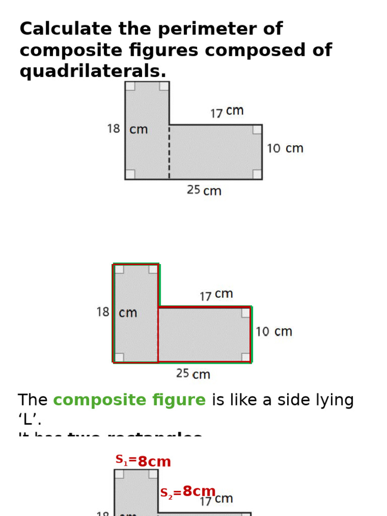 Composite Figures Quadrilaterals | PDF | Rectangle | Classical Geometry