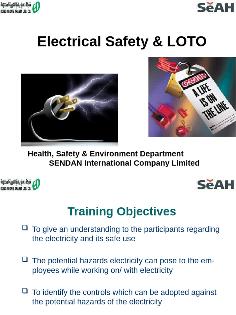 Electrical Safety and LOTO Training Guide | PDF | Electric Power | Safety