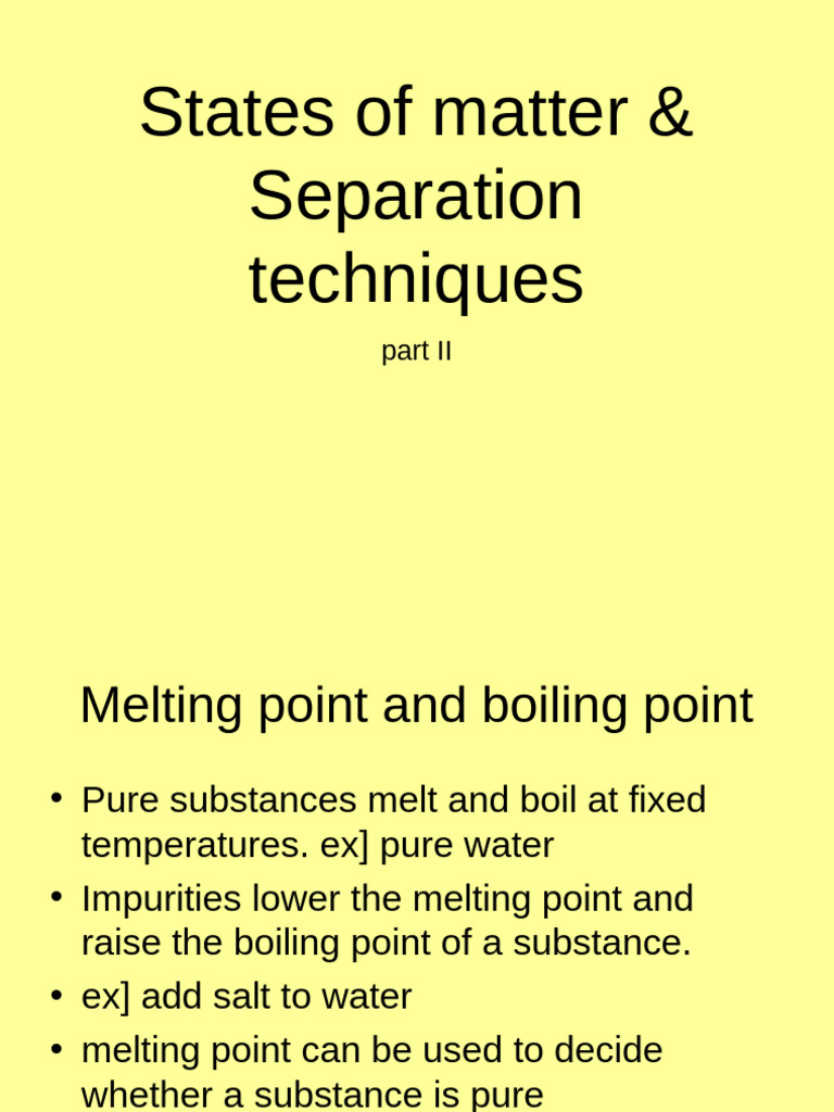 1 Separation Techniques | PDF | Distillation | Solubility