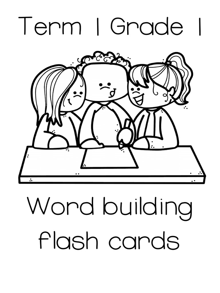 Grade 1 Word Building Flashcards | PDF