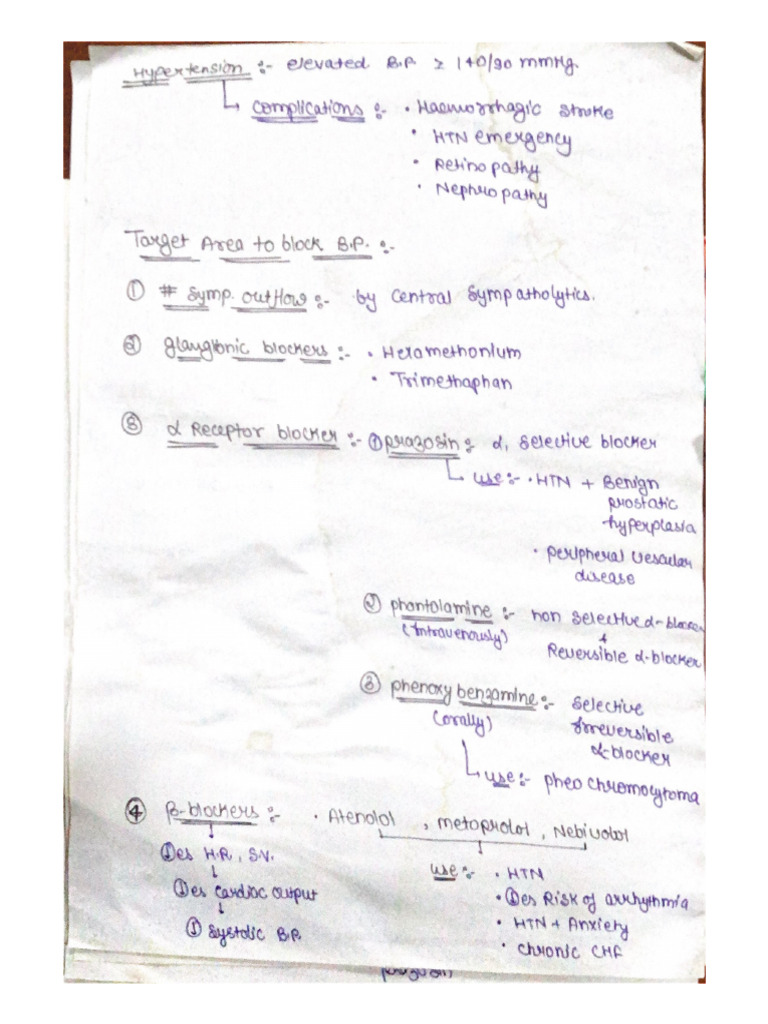 Hypertension and CCB | PDF