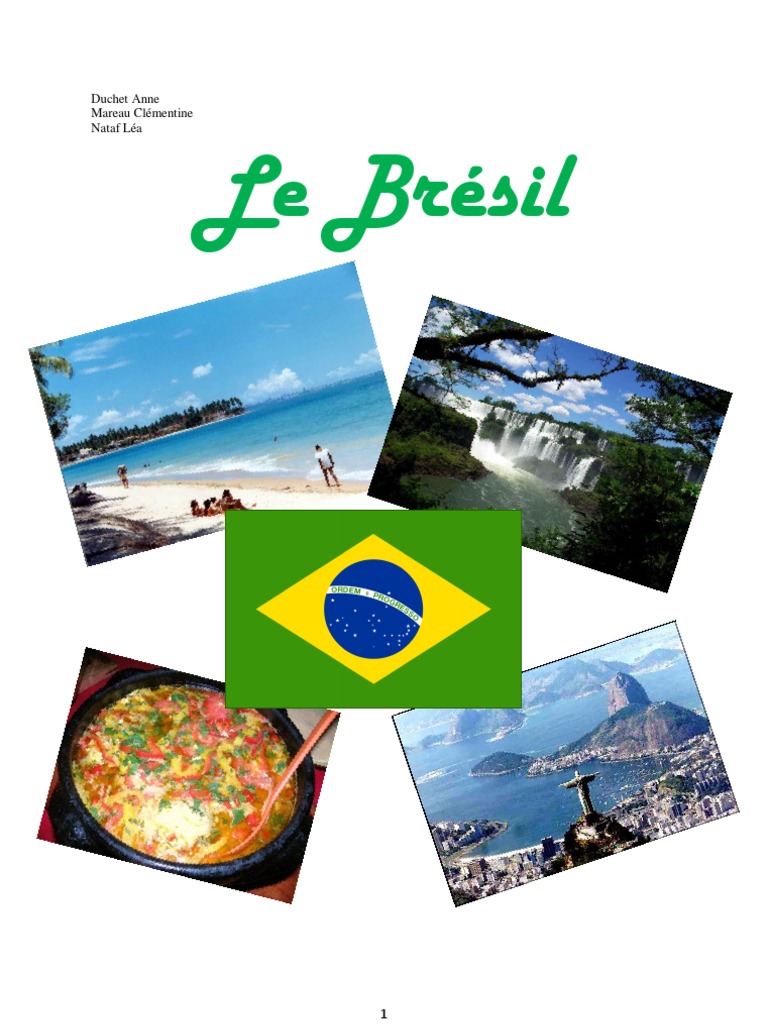 Exposé sur le Brésil : Culture et Histoire | PDF | Brésil | Cuisine