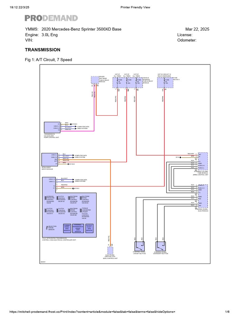 Transmission Control Circuit Diagrams | PDF | Clutch | Vehicles
