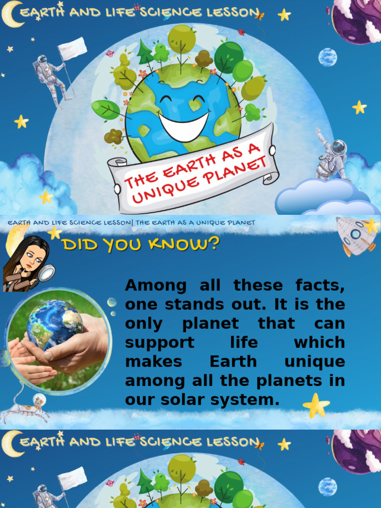 Earth's Unique Conditions for Life | PDF | Sun | Earth
