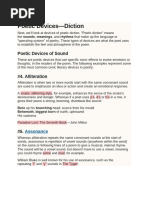 Sound Devices in Poetry Explained | PDF