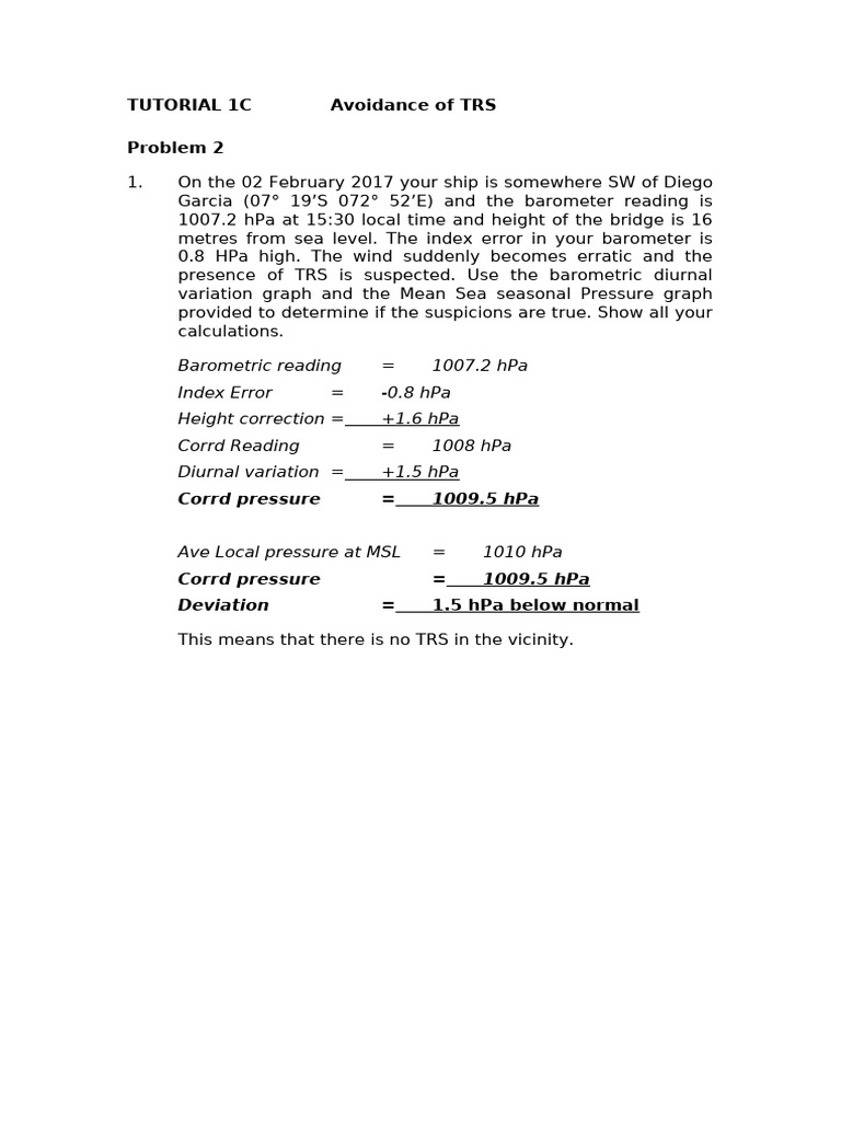 Tutorial 1c - Trs - 2023 Solution | PDF