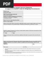 SALC Mitigating Circumstances Advice Sheet For Students 2022-23 | PDF ...