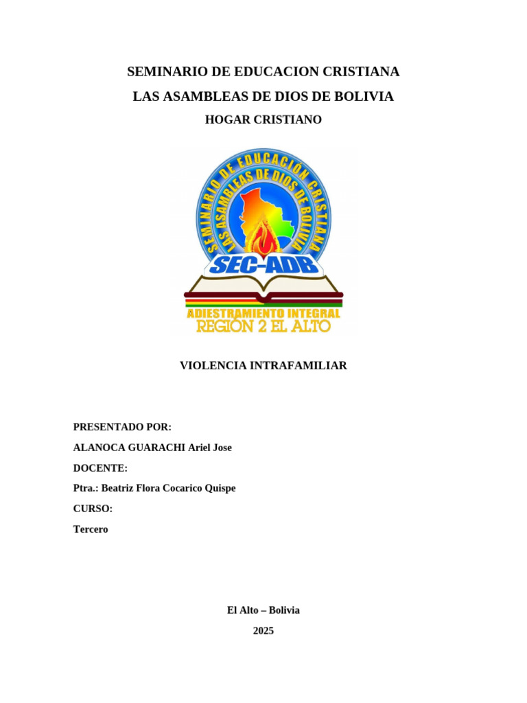 Violecia Intrafamiliar | PDF | Violencia doméstica | Violencia