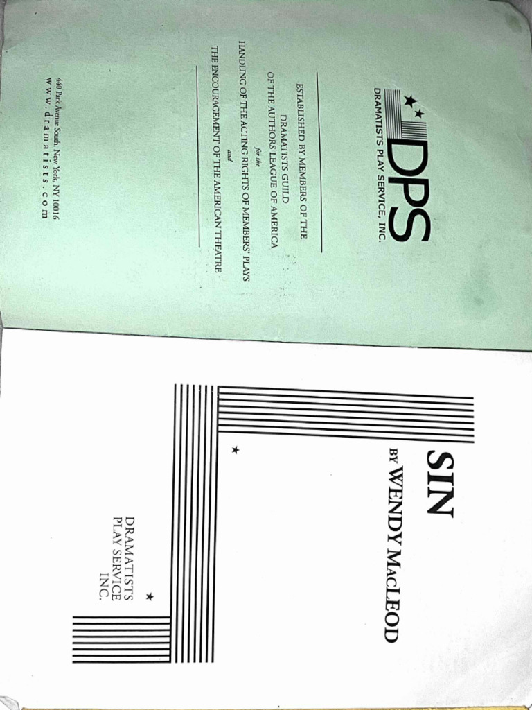 Sin PDF Wendy MacLeod | PDF