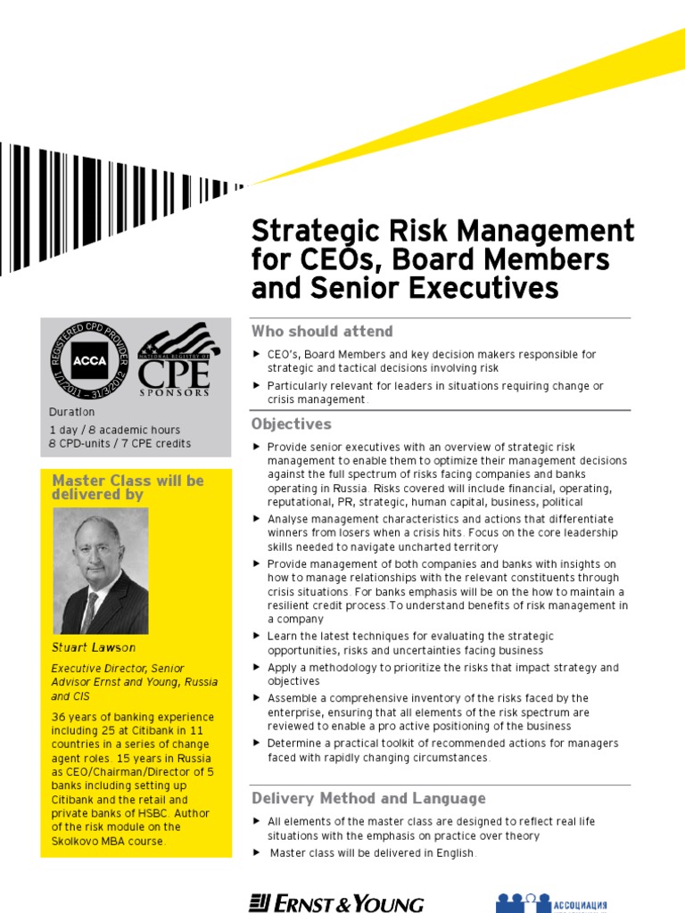 FinalfinalStrategic Risk Management Flyer | Download Free PDF | Risk ...