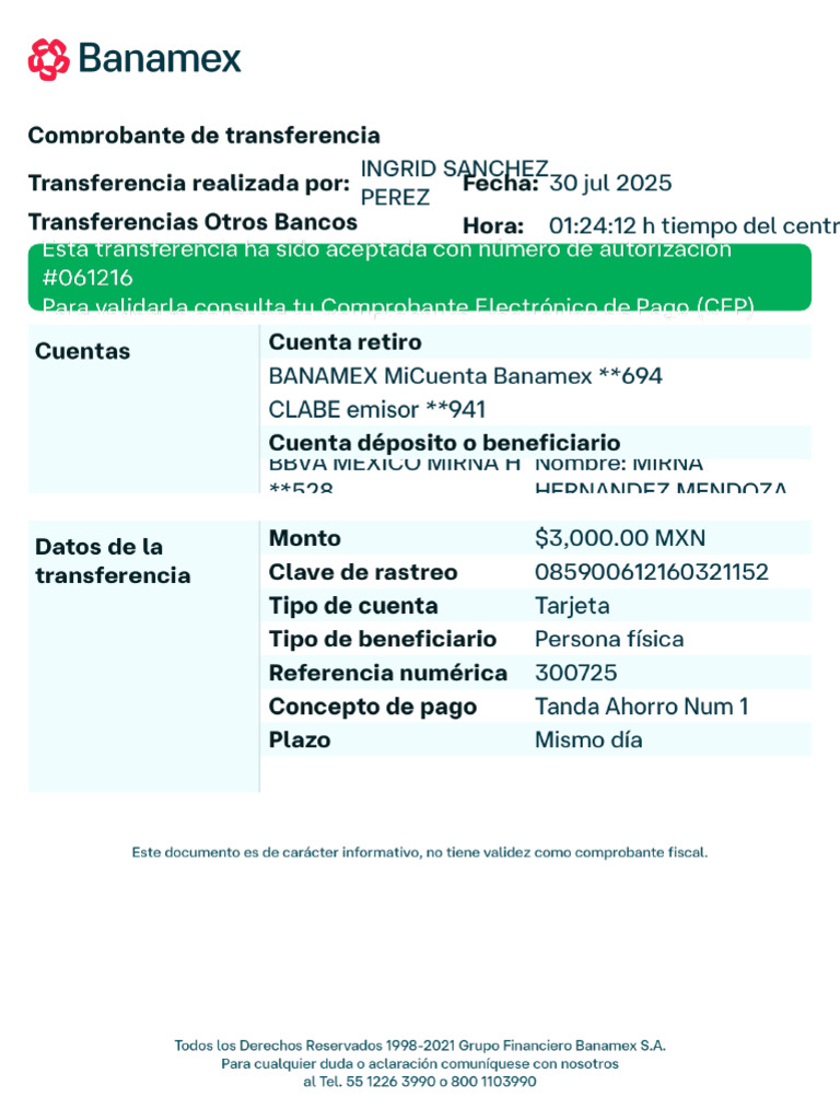 Comprobante de La Transaccion 30-Jul-2025 01-24-12 | PDF