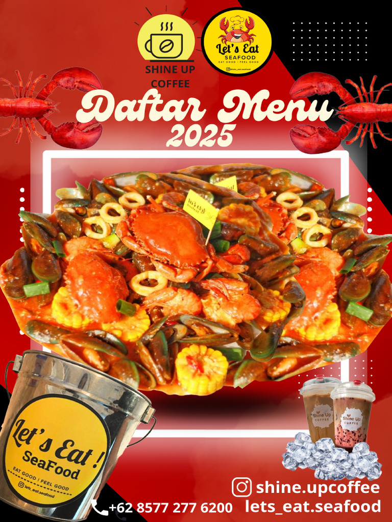 Daftar Menu Lets Eat Seafood 2025 | PDF