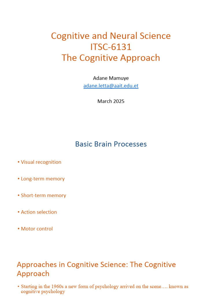 Cognitive Psychology: Key Concepts and Theories | PDF | Attention | Memory