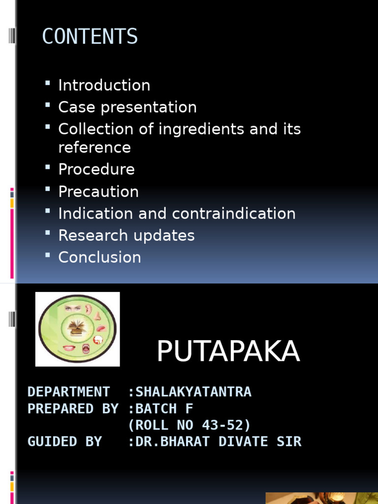 Ayurvedic Putapaka: Eye Treatment Method | PDF | Ayurveda | Cooking