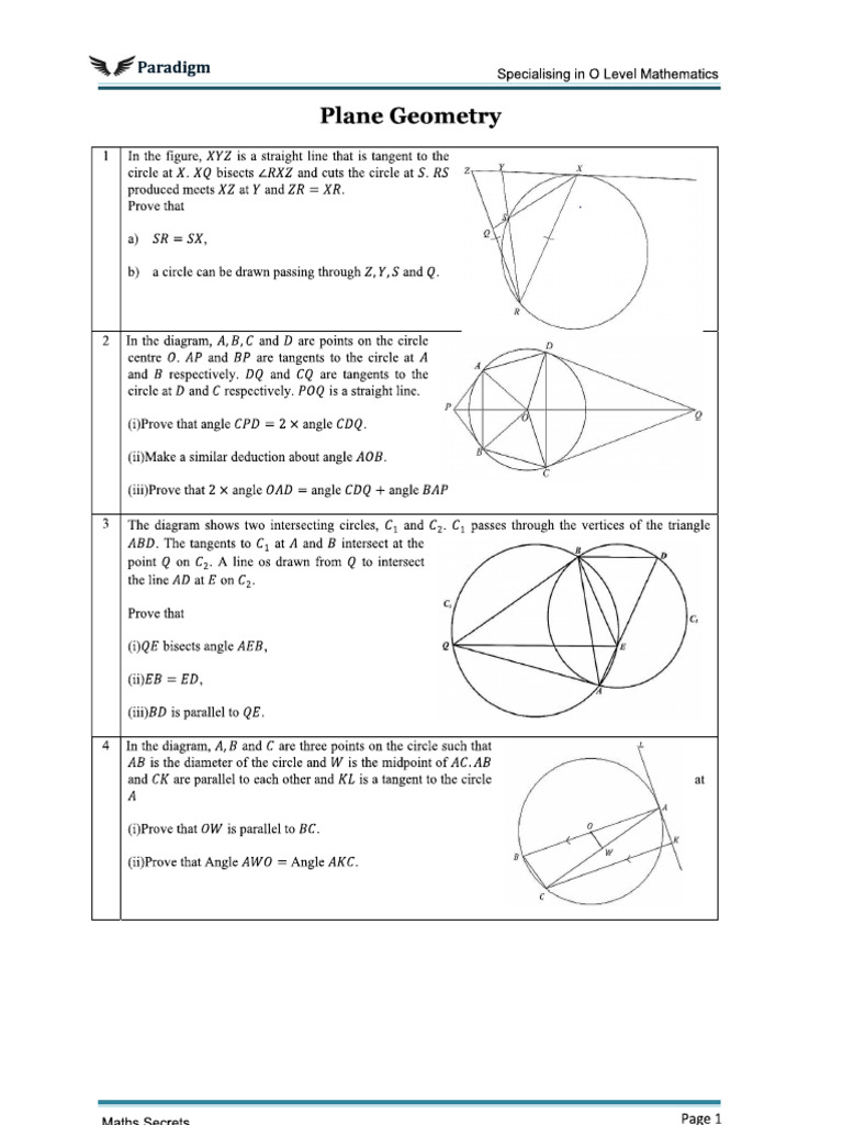 Plane Geo | PDF