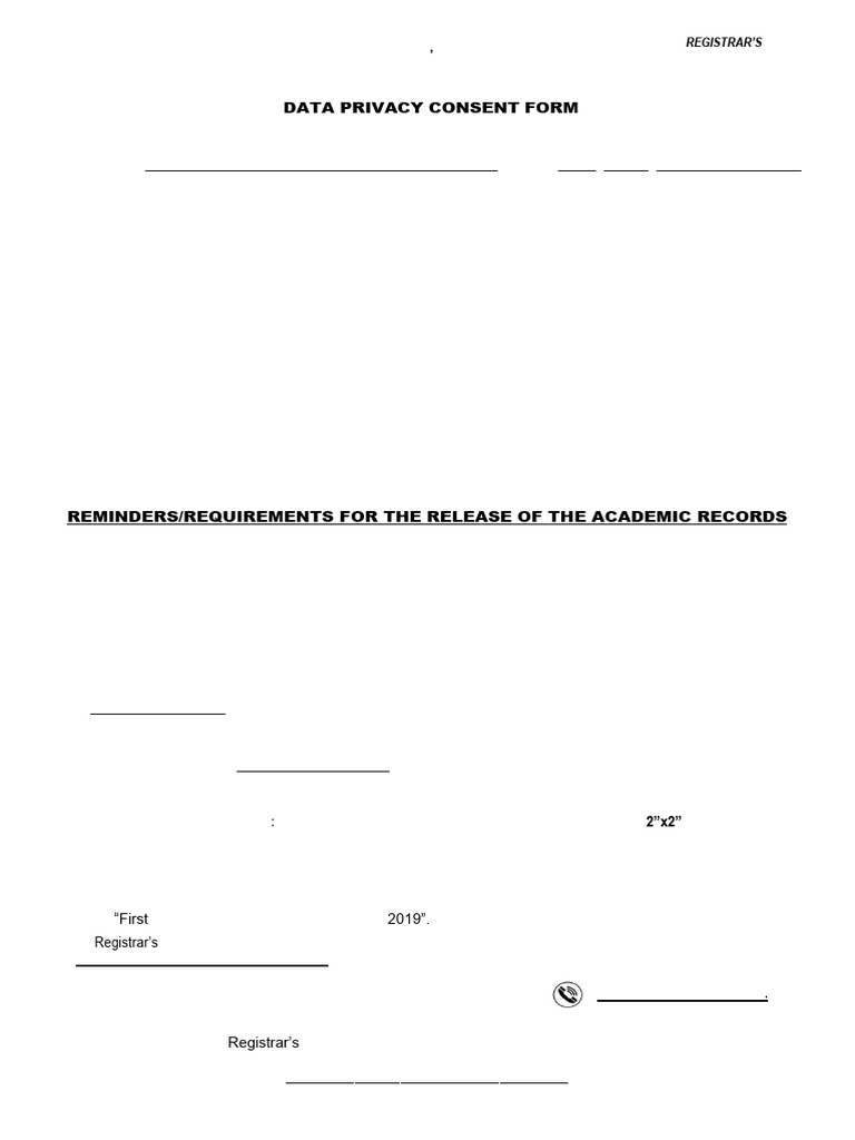 2023 Data Privacy Content Form | PDF | Identity Document | Justice