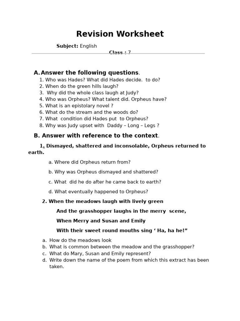 Class 7th | PDF