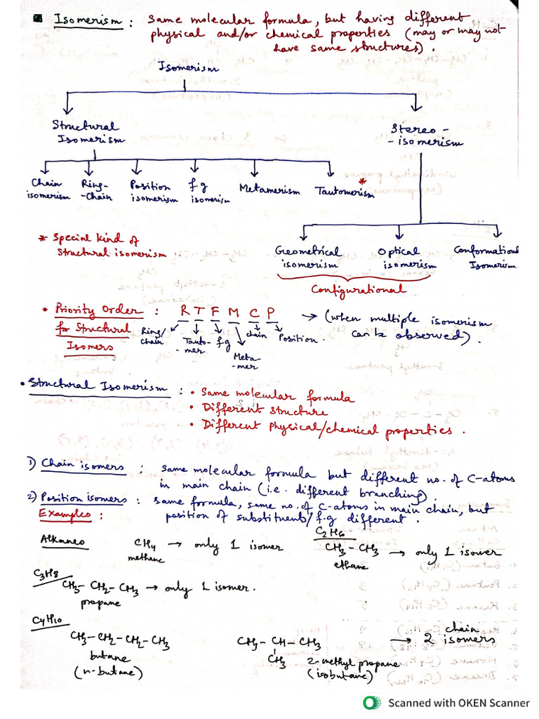 Structural Isomerism | PDF