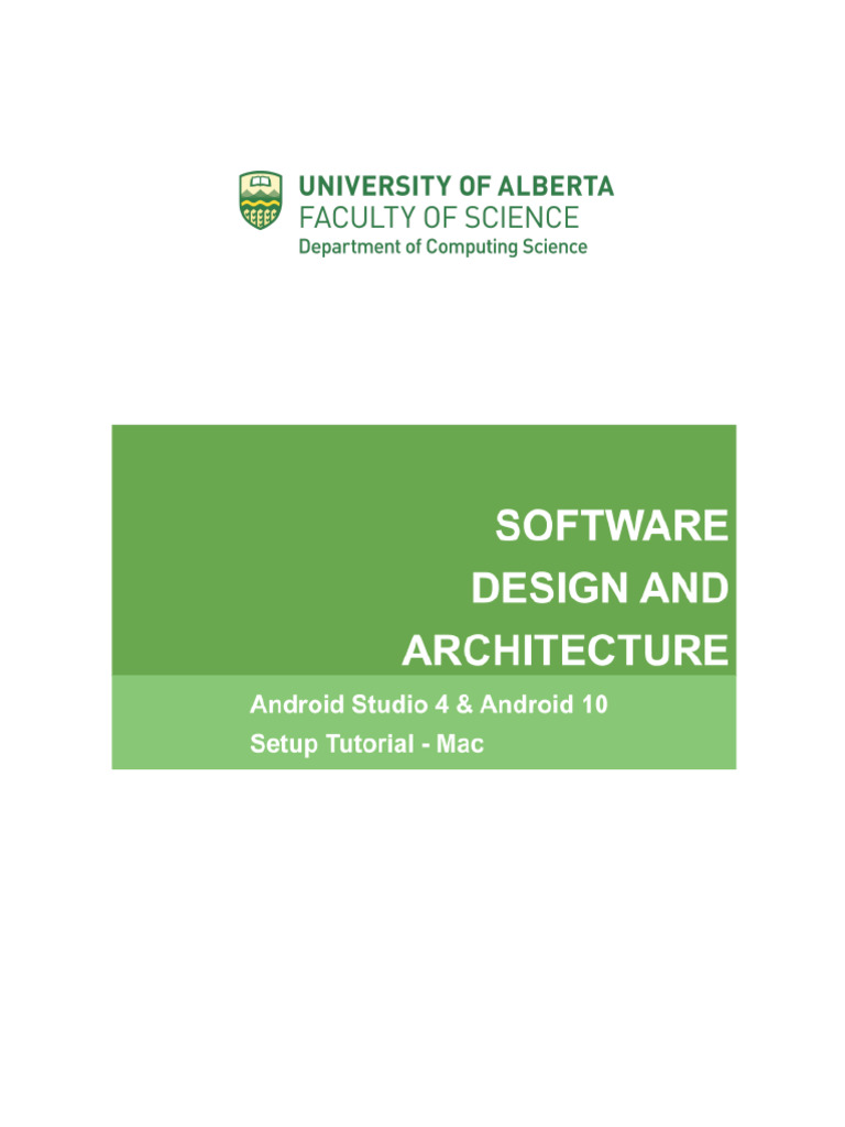 Android Studio 4 Setup Tutorial - Mac | PDF | Android (Operating System) | Mobile App