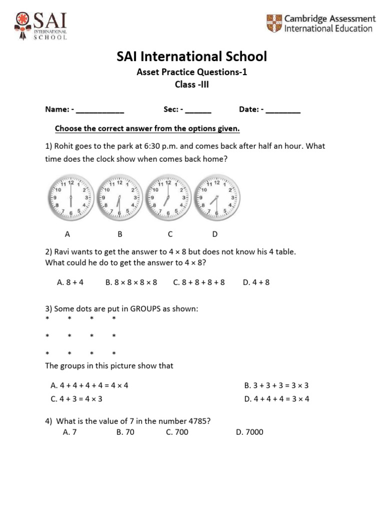 Asset Practice Questions 1 | PDF