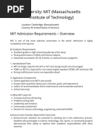 MIT Admission Timeline for 2026 | PDF