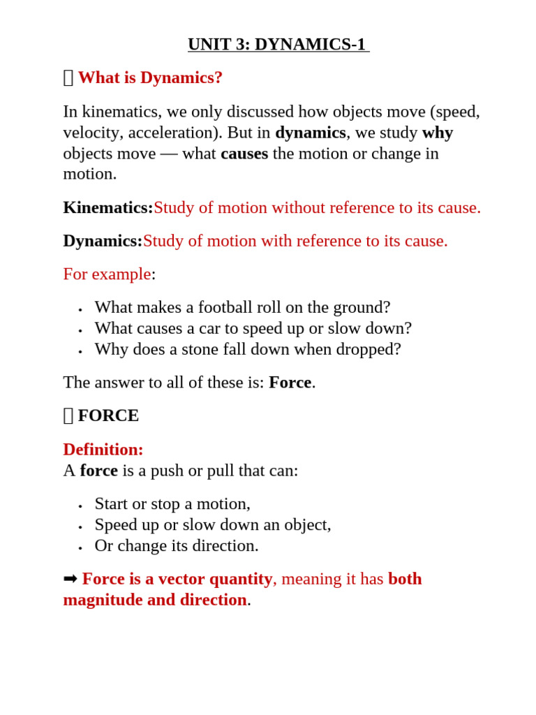 Forces Unit 3 | PDF | Force | Elementary Particle