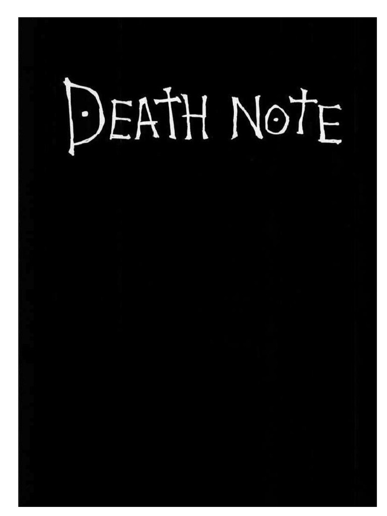 Death Note Full Book (With Rules and Pages To Write) | PDF