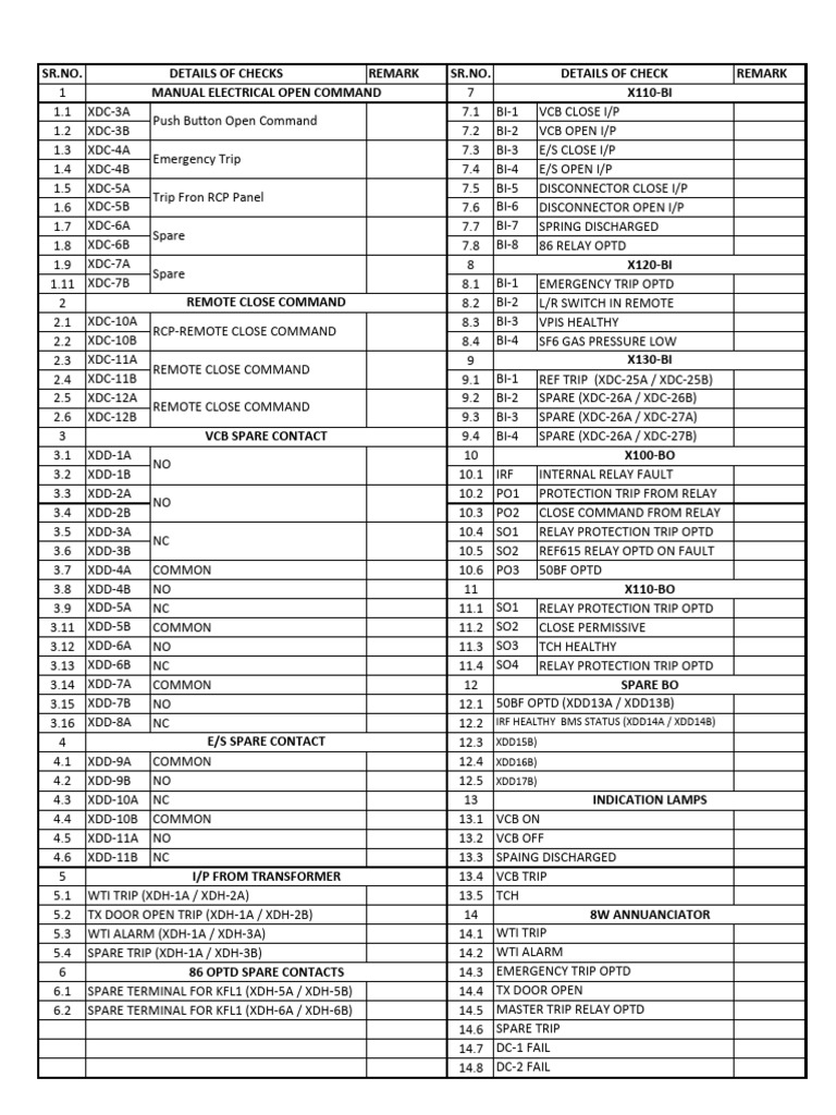 RMU V Module | PDF | Relay | Components