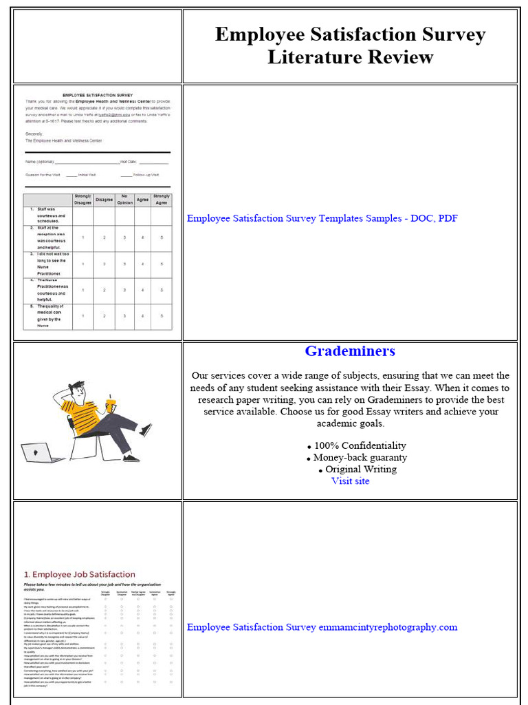 Employee Satisfaction Survey Literature Review | PDF | Job Satisfaction | Employment