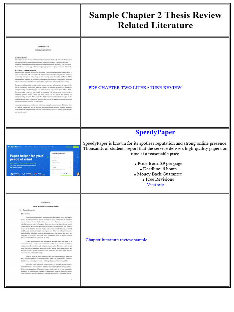 Sample Chapter 2 Thesis Review Related Literature | PDF | Computer ...