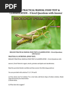 Olevel Biology Practical PDF | PDF | Osmosis | Cell Membrane