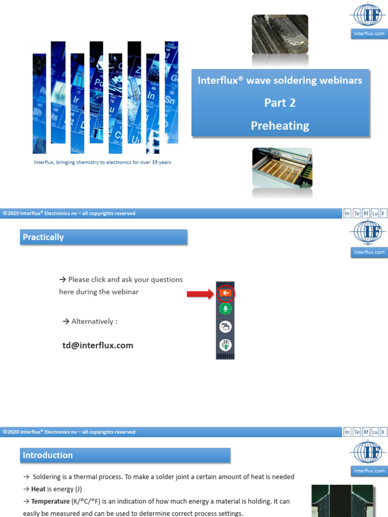 Interflux Webinar Wave Soldering Part 2 Preheating 2020 | PDF | Printed ...