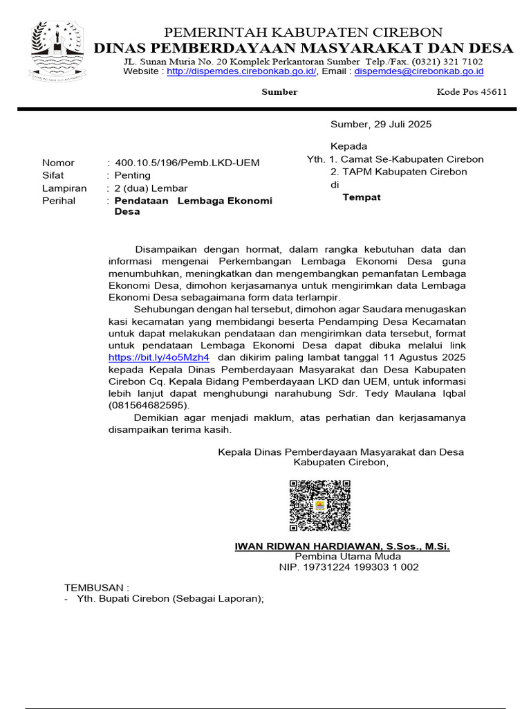 20250729115249lampiran Surat Kepala Dinas Pemberdayaan Masyarakat Dan ...