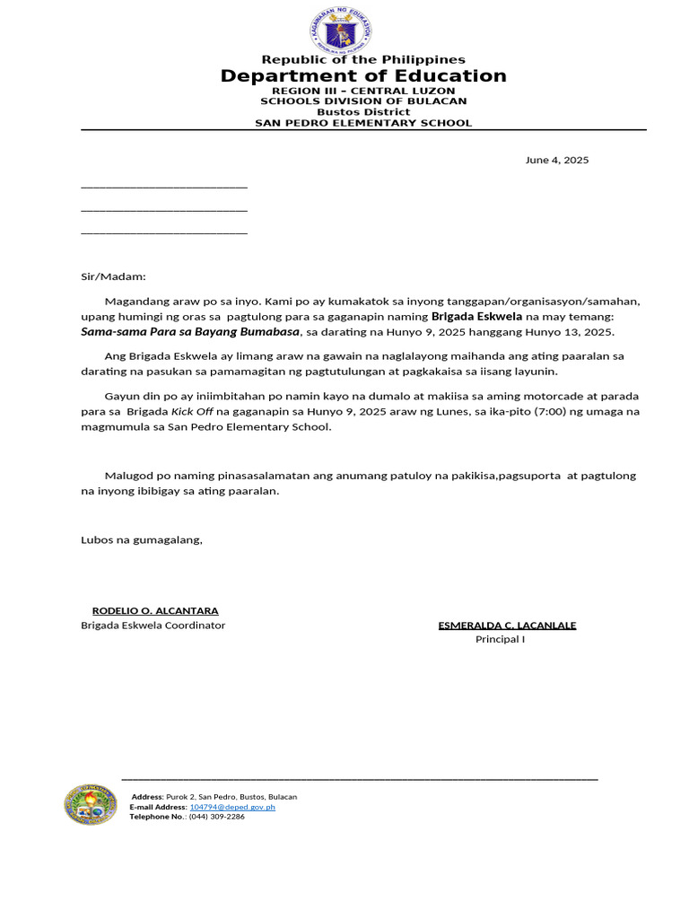 Invitation Letter Edited | PDF