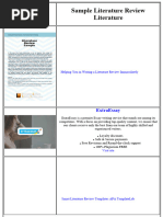 Contoh Literature Review Penelitian | PDF