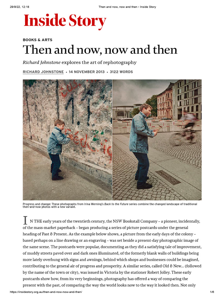 Then and Now, Now and Then - Inside Story | PDF | Photograph | Image