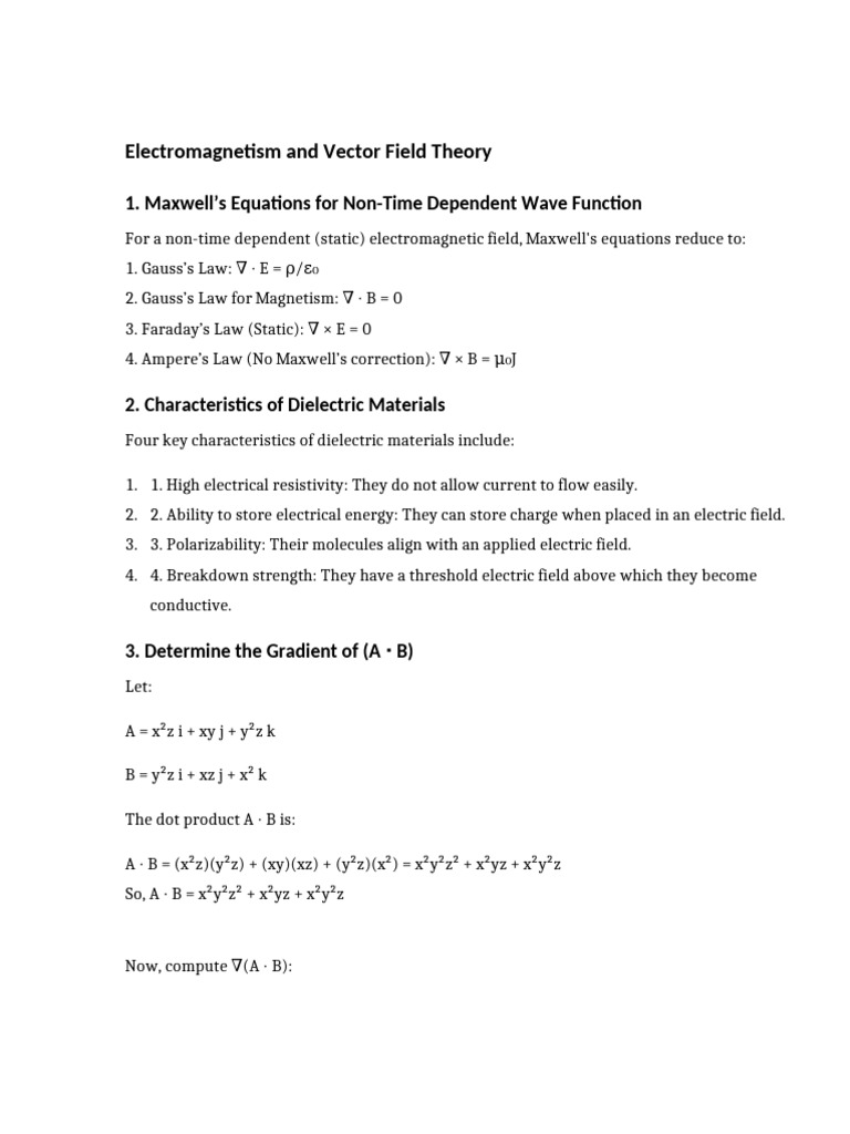 Electromagnetism Theory Complete | PDF