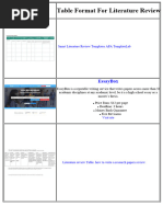 Excel Template For Literature Review | PDF | Essays | Methodology