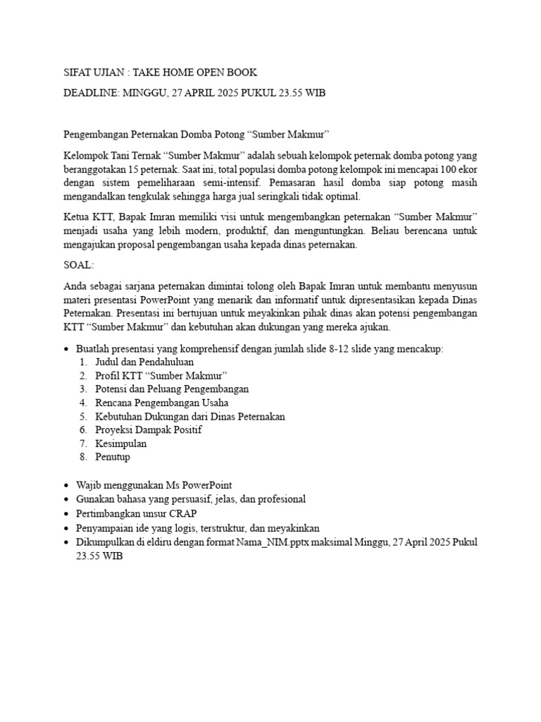 Soal Aplikom 2025 | PDF