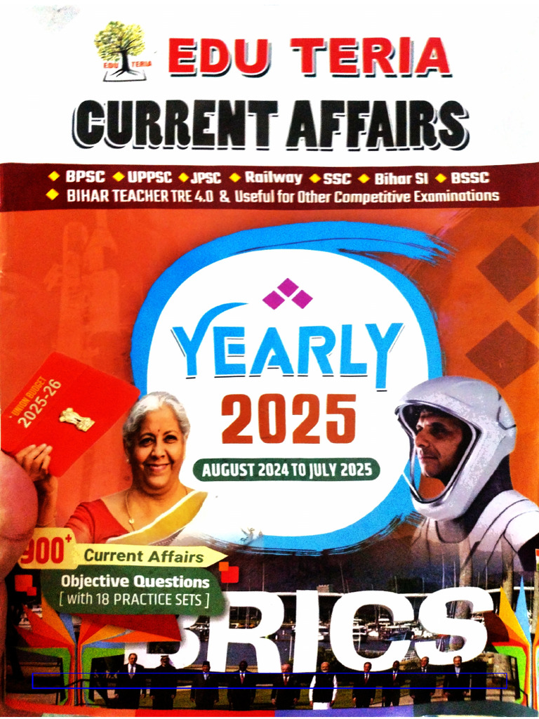 Eduteria Yearly Current Affairs English 2025 | PDF
