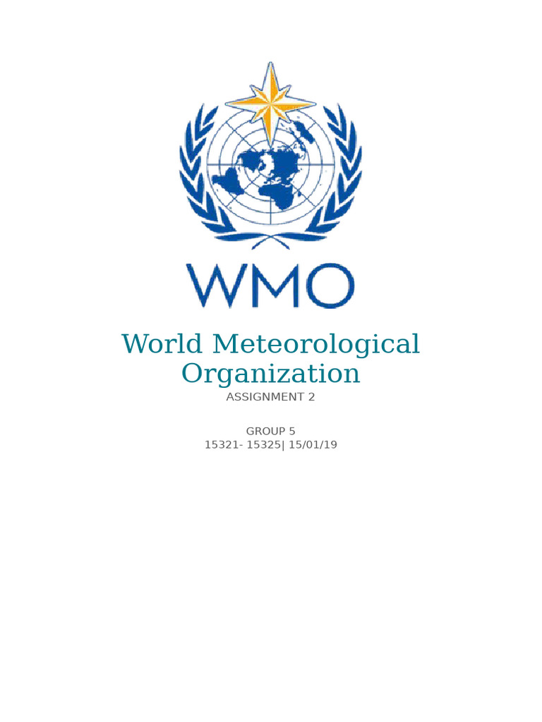 World Meteorological Organization Overview | PDF | Earth Sciences ...