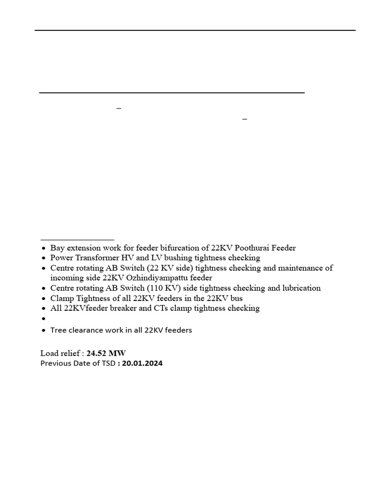 Shutdown Request TCBLM SS Revised - Date25 - 07 - 2024 | PDF
