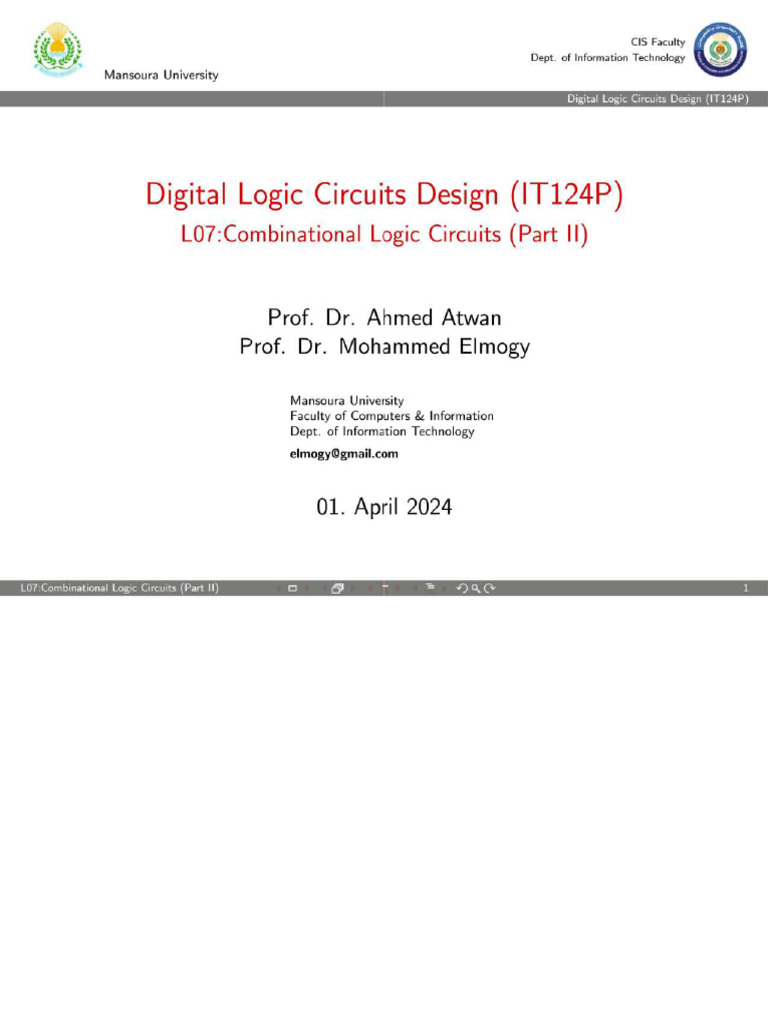Logic L07 | PDF