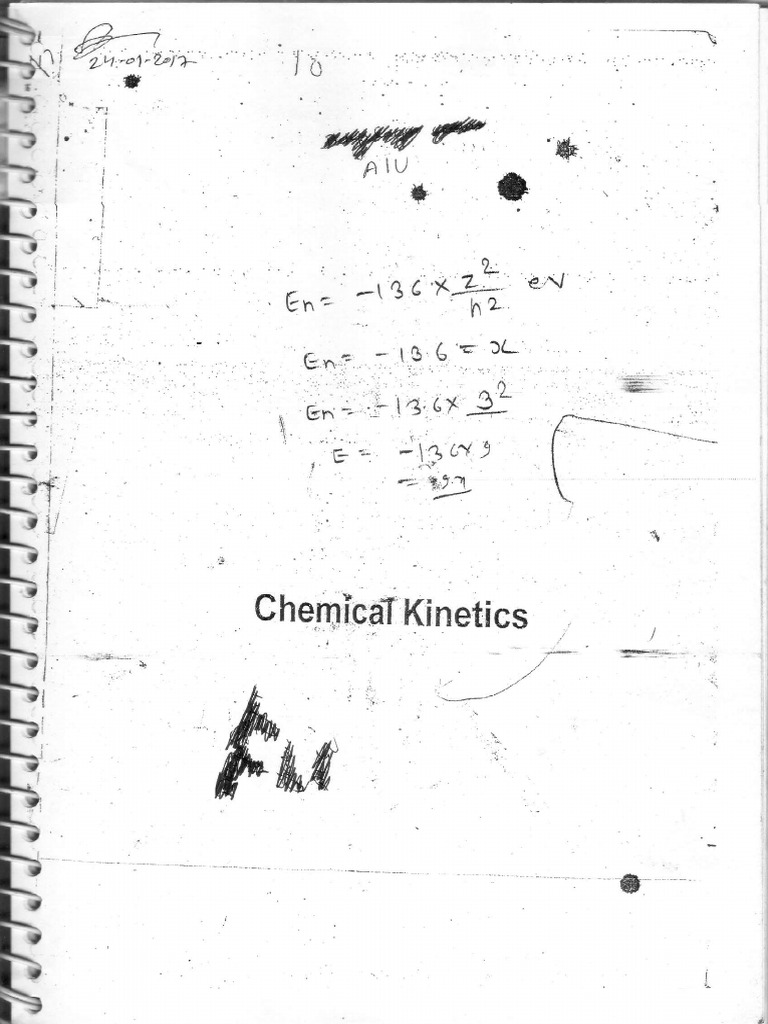 Career Endeavour Chemical Kinetics @CSIR - UGC - JAM - Chemistry | PDF