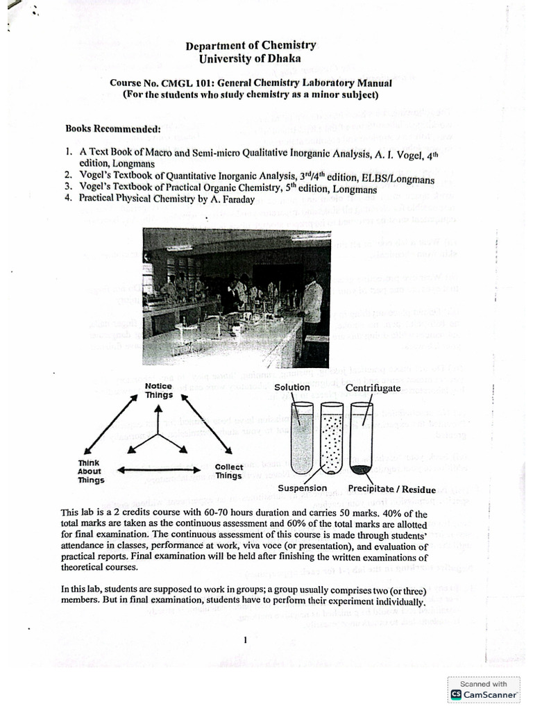 Chemistry Lab Sheet | PDF