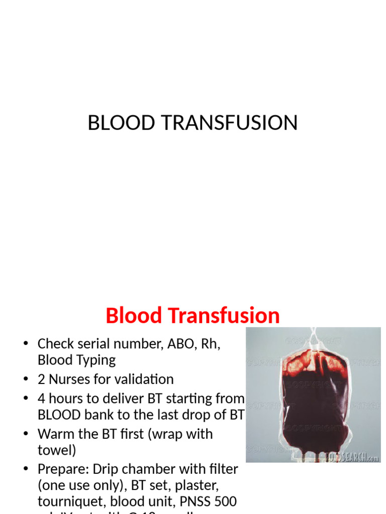 Blood Transfusion | PDF