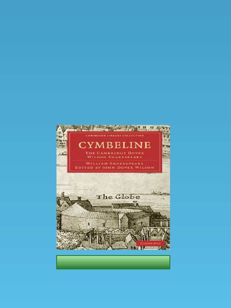 (Ebook) Cymbeline (The Cambridge Dover Wilson Shakespeare 6) by William ...