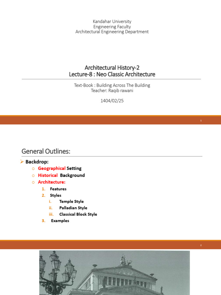 Neo Classical Architecture | PDF | Style | Architectural Design
