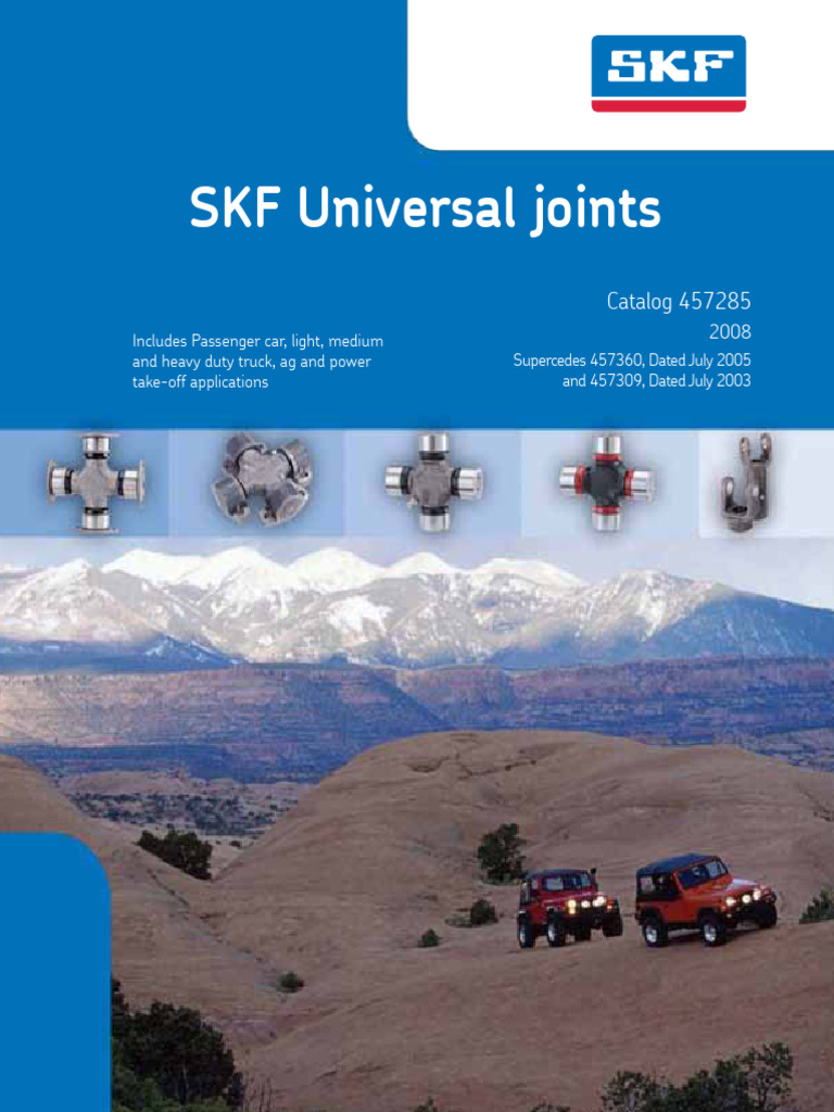 SKF Universal Joints Catalog 2008 | PDF | Bearing (Mechanical) | Pickup ...